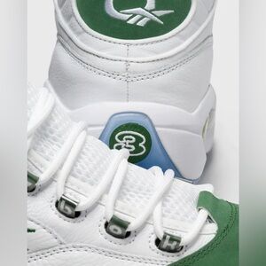 Reebok | Shoes | Reebok Question Mid Green Toe Men Shoes | Poshmark